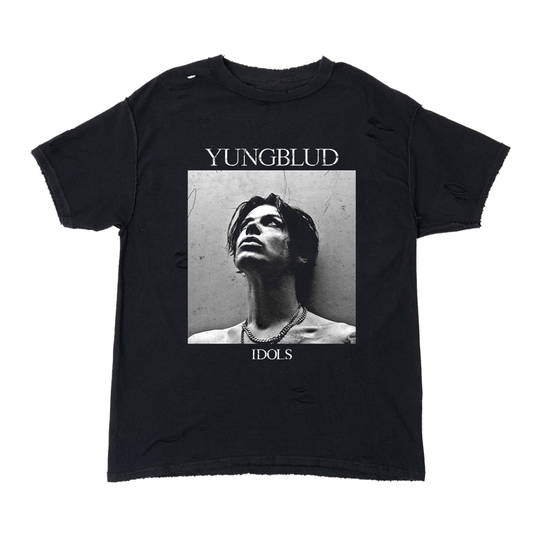 Black Square Photo T-Shirt - Yungblud UK